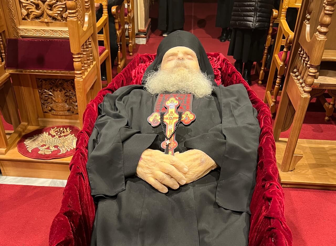 Κοίμησις Διονυσίου μοναχού - Ιερά Μονή Σπαρμού Ολύμπου